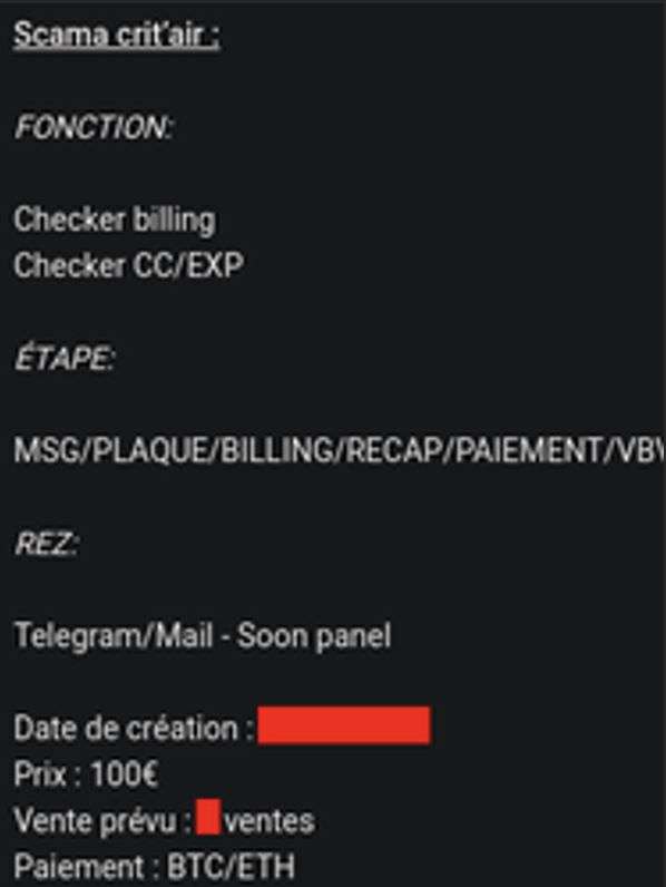 Scama: Uncovering the Dark Marketplace for Phishing Kits