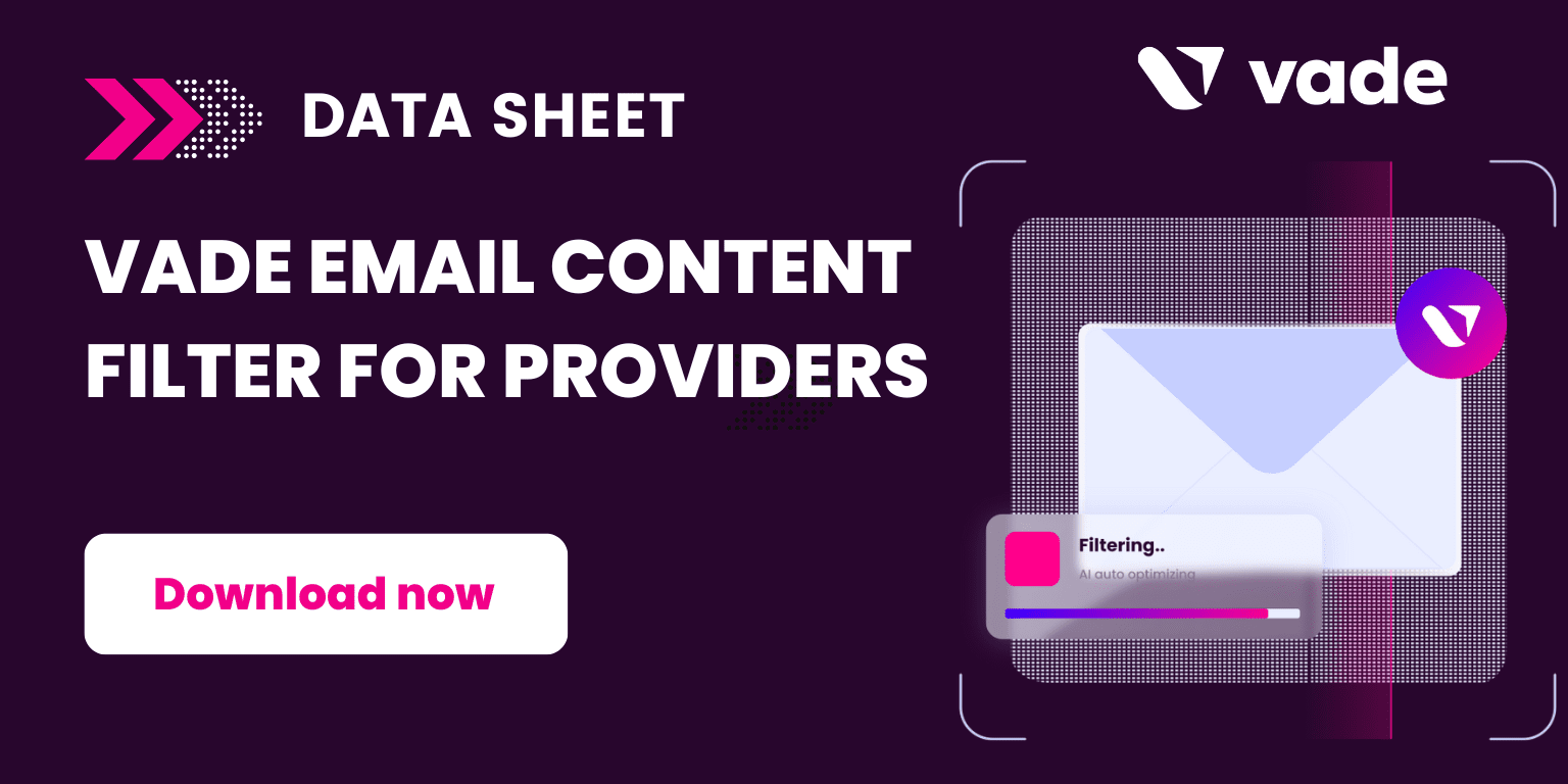 Vade Email Content Filter for Providers